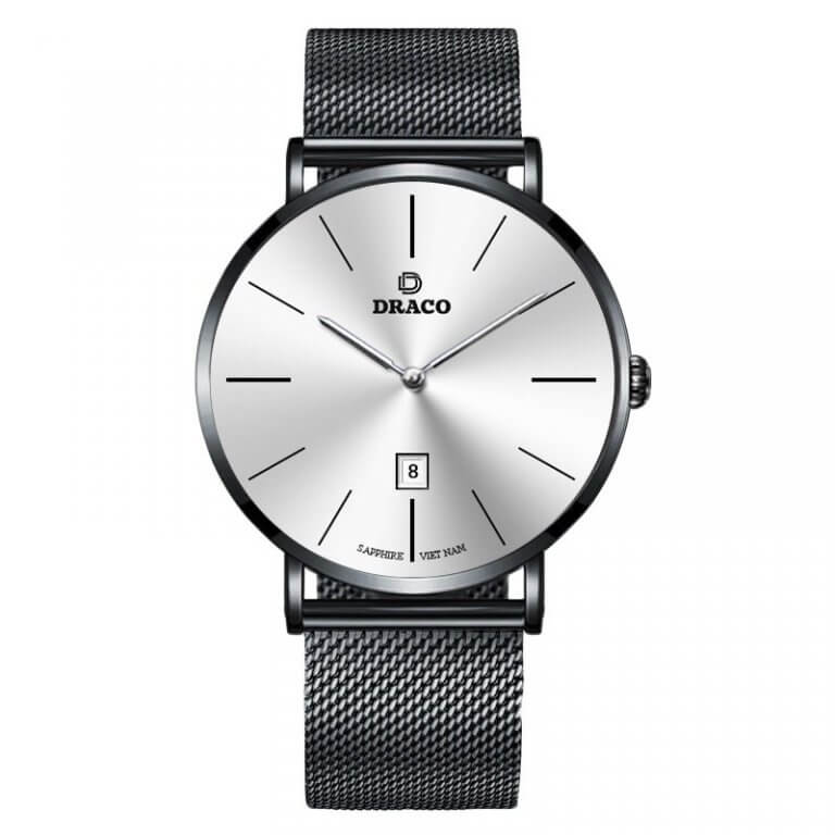 DRACO D21-ST02 "Classic Boy" TRẮNG THÉP ĐEN - DRACO WATCH - Khẳng Định ...